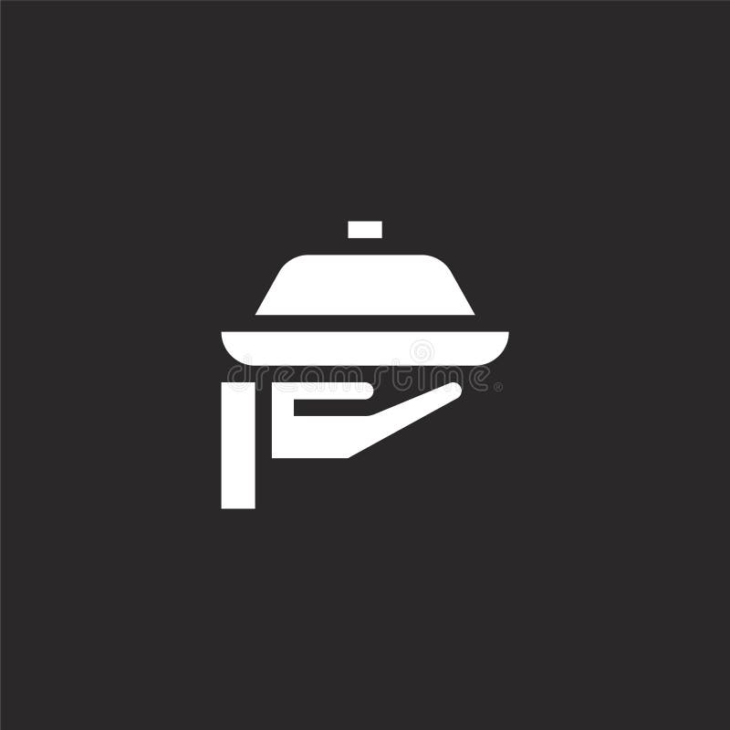 Room Service Icon. Filled Room Service Icon for Website Design and ...