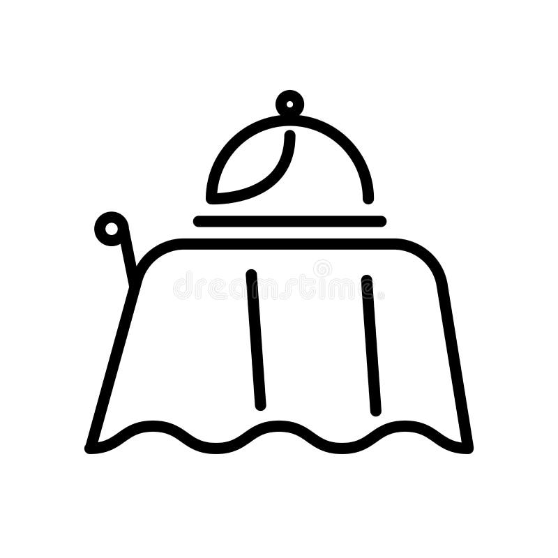 Room Service Icon Vector Sign and Symbol Isolated on White Background ...