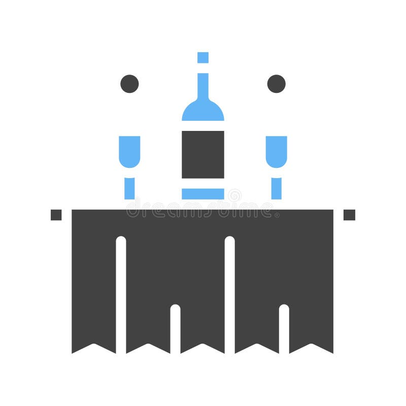 Room Service Trolley Icon Image. Stock Vector - Illustration of ...