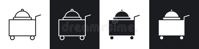 Room service icon stock vector. Illustration of room - 341326810