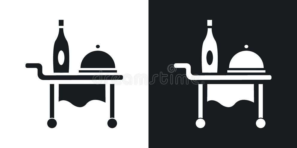 Room Service Vector Set on White Background Stock Vector - Illustration ...