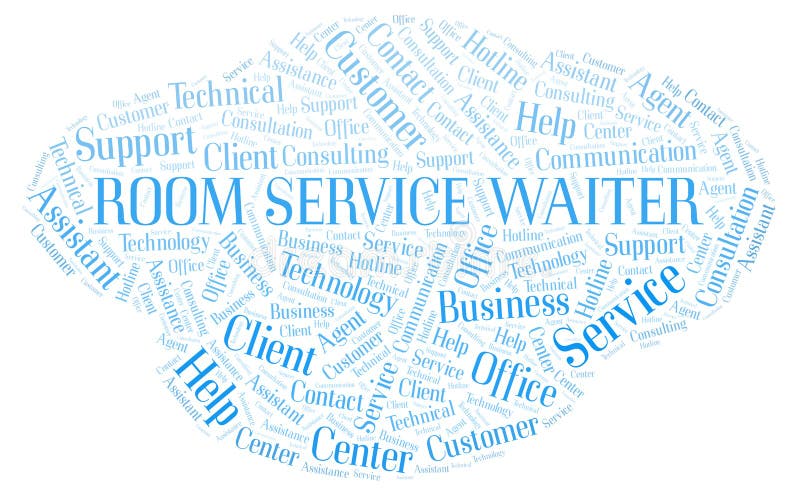 Room Service word cloud stock illustration. Illustration of poster ...
