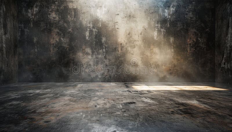 A Room in the Shade with a Bright Background Stock Illustration ...