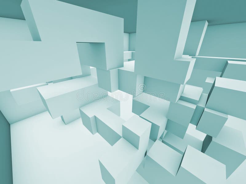 Room of solid structure stock illustration. Illustration of abstract ...