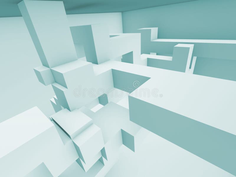Room of solid structure stock illustration. Illustration of cyan - 21327530