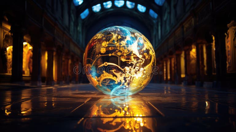 Room sphere of light stock illustration. Illustration of refract ...