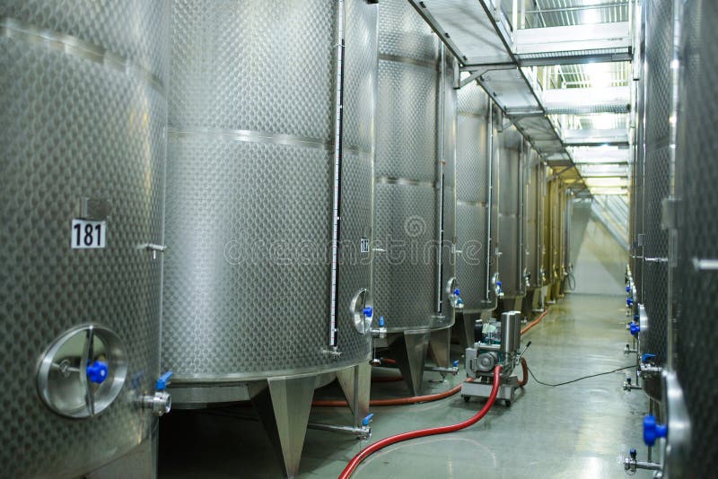 Room with Stainless Tanks stock image. Image of container - 70883127