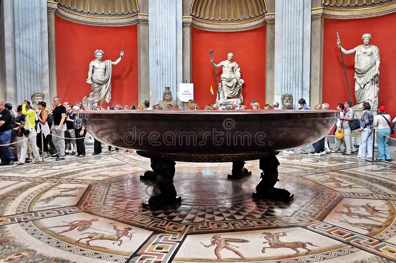 Room with Statues in Vatican Museum, Rome Editorial Image - Image of ...