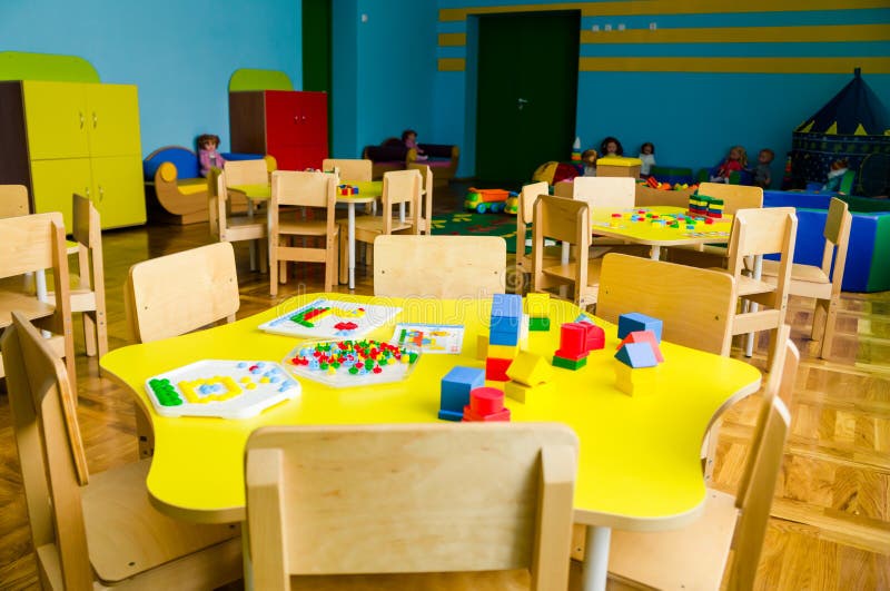Room for Studing and Games in Kindergarten Editorial Image - Image of ...