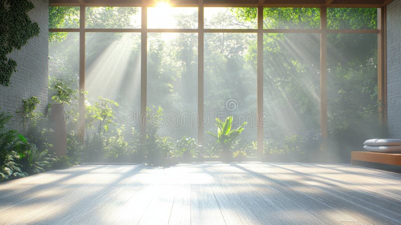 A Room with Sun Shining through the Window and Plants in Front of it ...