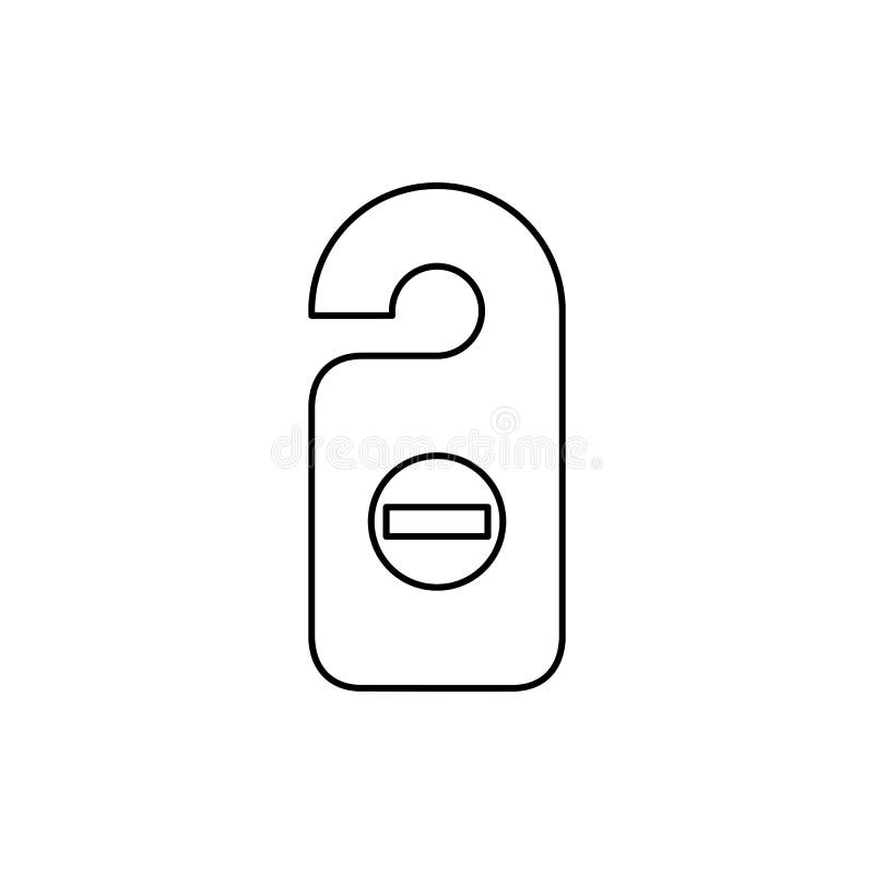 Room Tag Icon Simple Flat Style Vector Illustration. Door Tag, D Stock ...