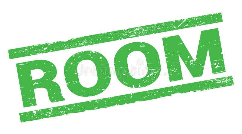 ROOM Text on Green Rectangle Stamp Sign Stock Illustration ...