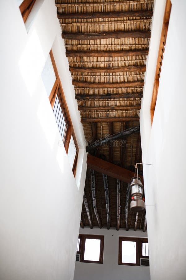 The Historical Room with Thatched Roof Stock Image - Image of home ...