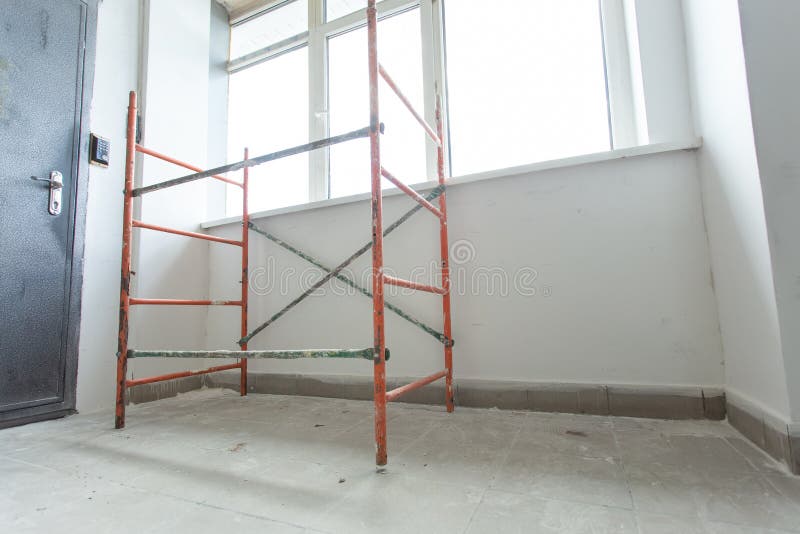 Interior Construction of Housing Project. Room is Under Renovation or ...