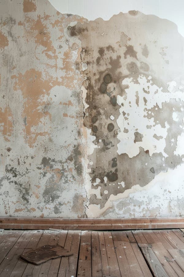 Room with Wall Covered in Paint Backdrop Background. Generative AI ...