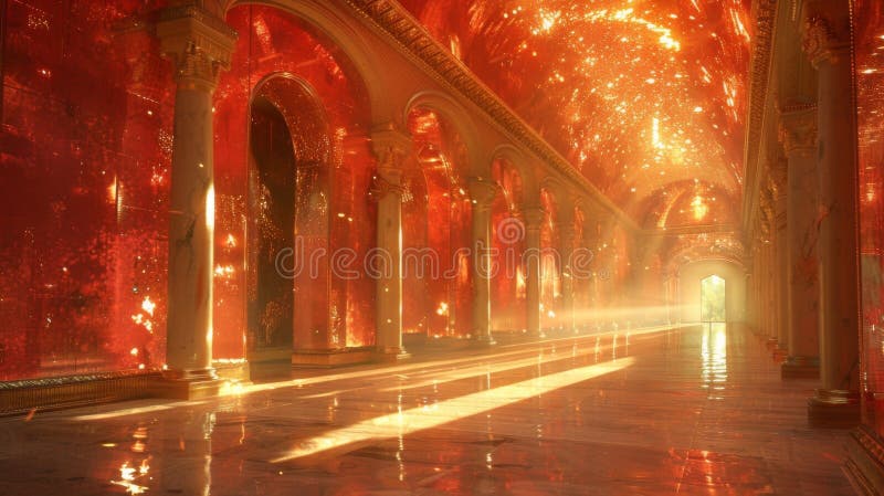 A Room with Walls Made Entirely of Mirrors Each One Reflecting a ...