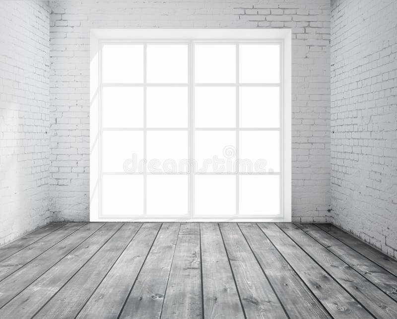 Room with window stock photo. Image of board, monochrome - 27392432
