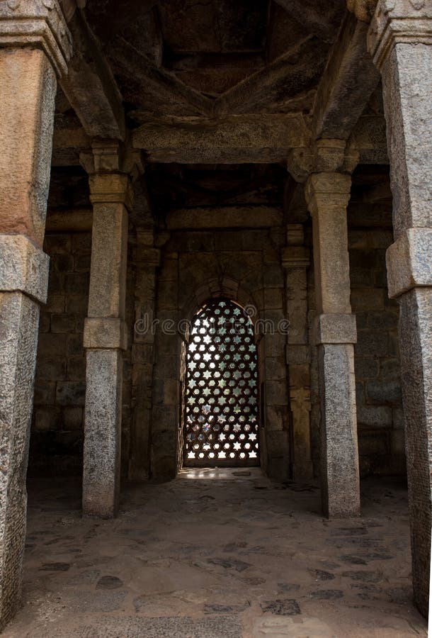 An Interior of a Historical Structure from Indian Heritage Site. Stock ...