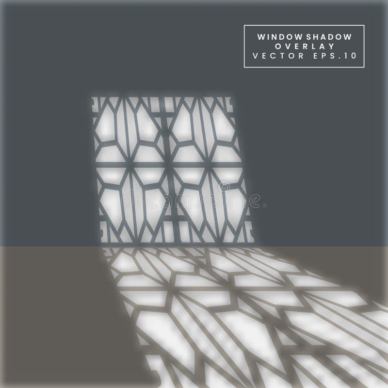 Vector Illustration of Realistic Window Light and Shadow. Shadow ...