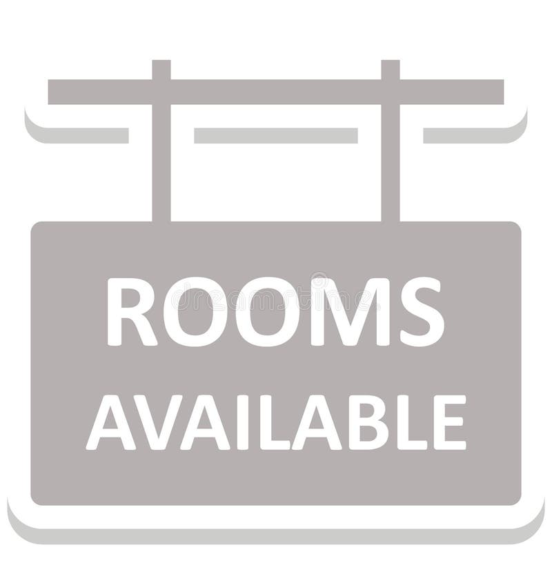 Rooms Available Isolated Vector Icon that Can Be Easily Edit or ...