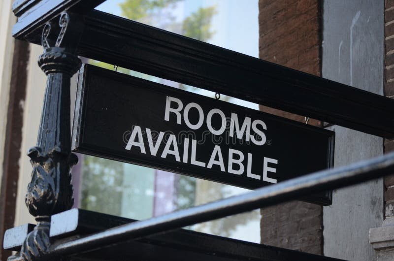 Rooms Available Neon Sign stock image. Image of shop - 15279803