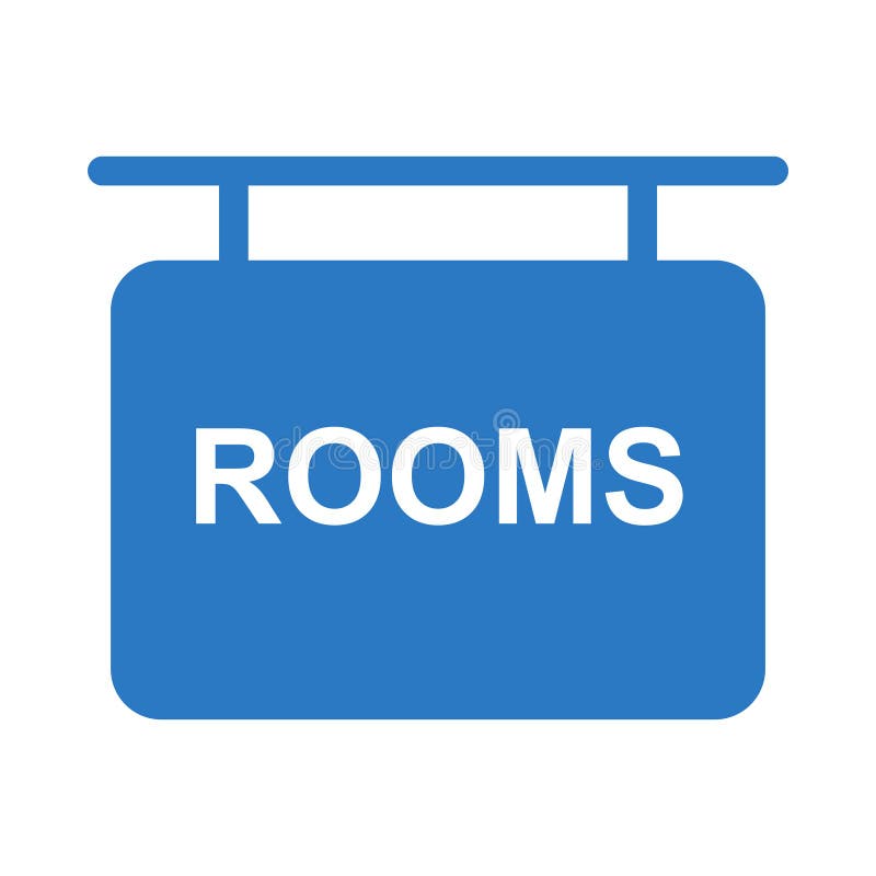 Rooms Board Glyph Color Flat Vector Icon Stock Illustration ...