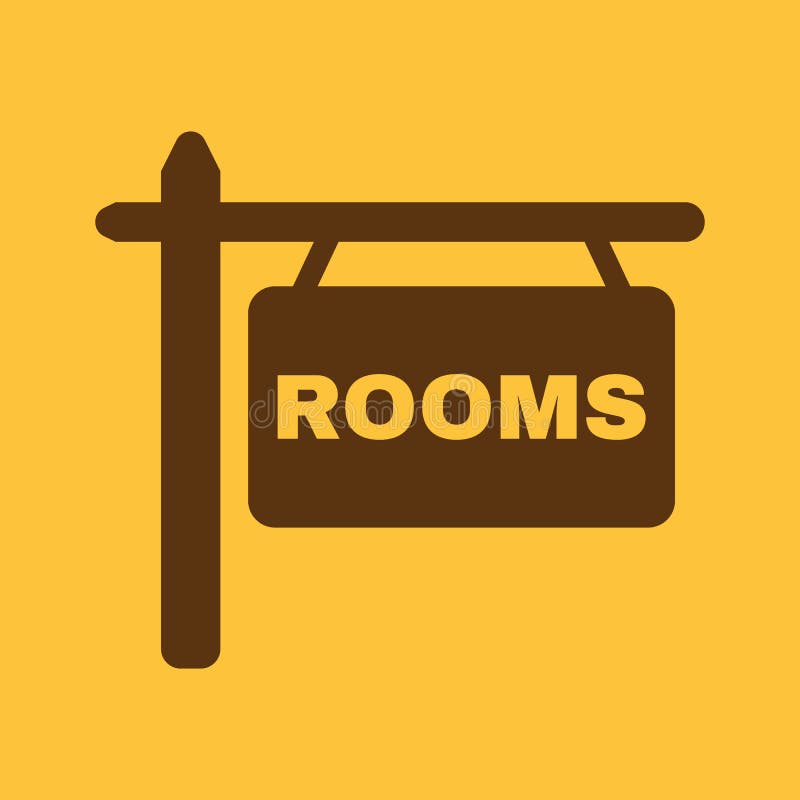 The Rooms Icon. Hotel Symbol Stock Vector - Illustration of eps10, room ...