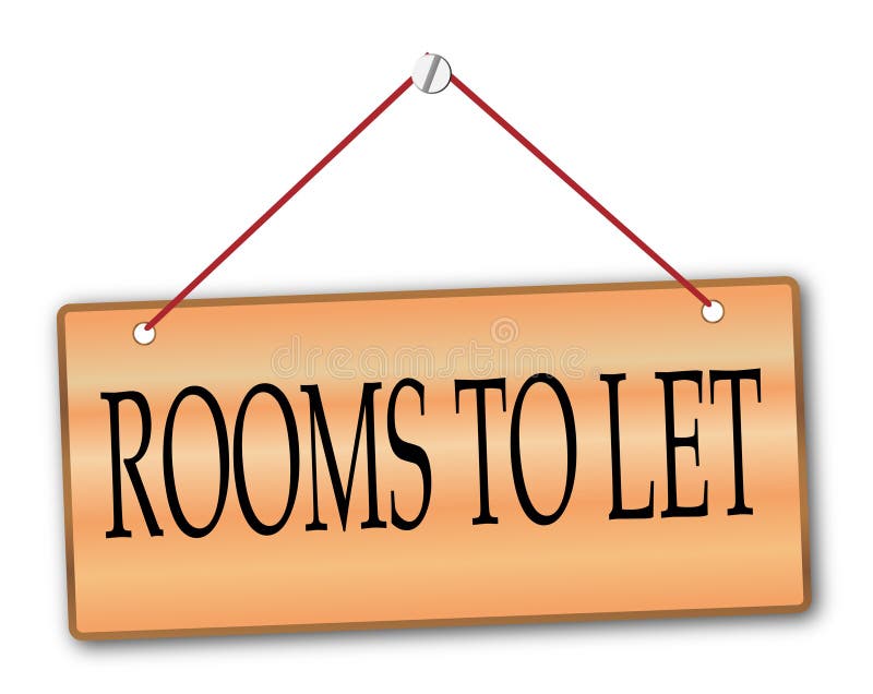 Rooms To Let stock vector. Illustration of rooms, sign - 117245941