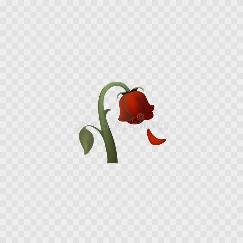 Roos Emoji Flower , Geïsoleerd Op Wit. Vector Vector Illustratie - Illustration of nave ...