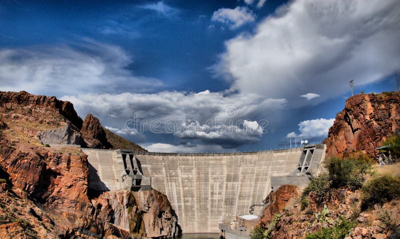 Roosevelt dam arizona stock photo. Image of structure - 10992262
