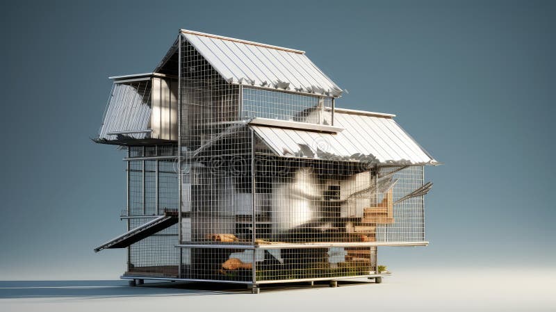 Roost chicken house stock illustration. Illustration of structure ...