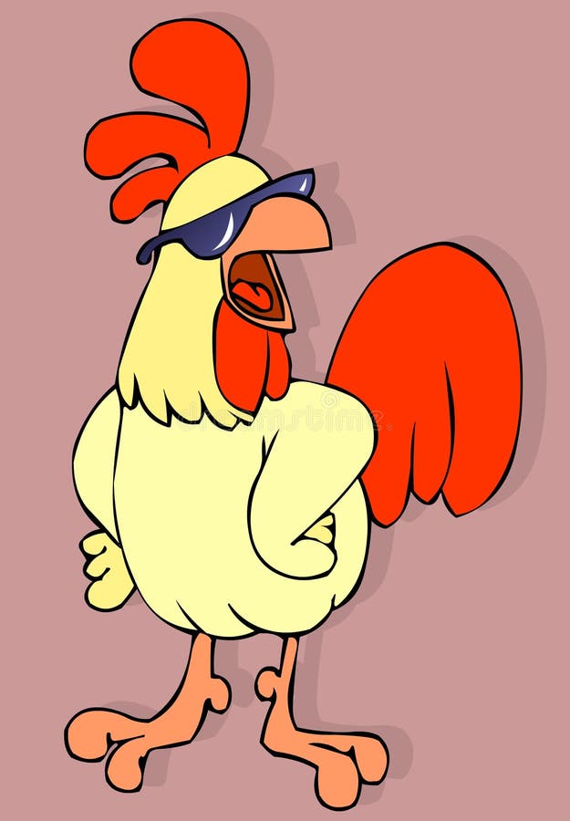 Rooster stock illustration. Illustration of crest, cool - 3018660