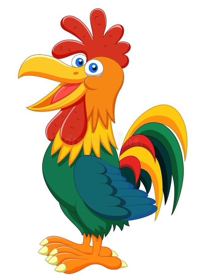 Rooster cartoon stock vector. Illustration of cartoon - 26989231