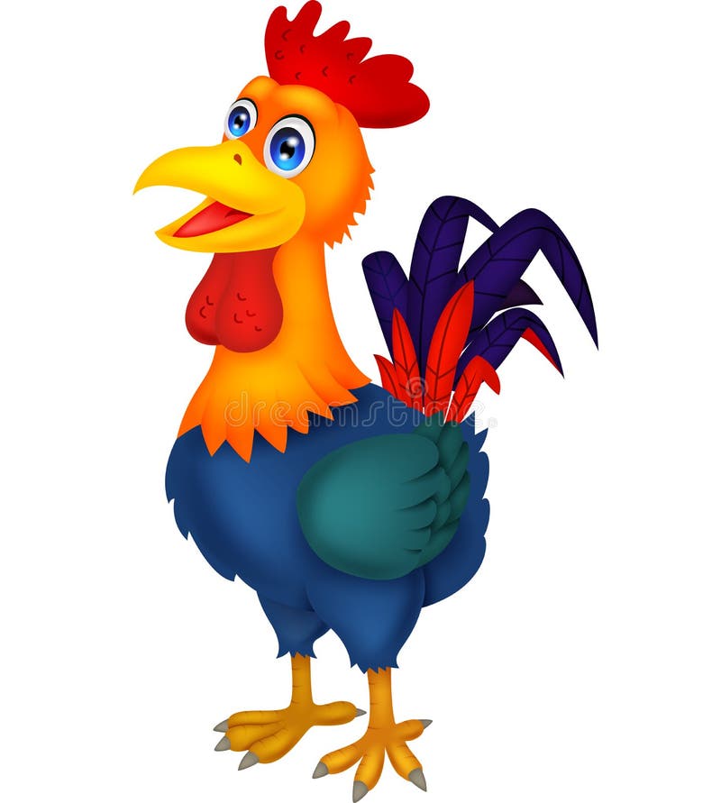 Proud Puffed Chest Cartoon Bird