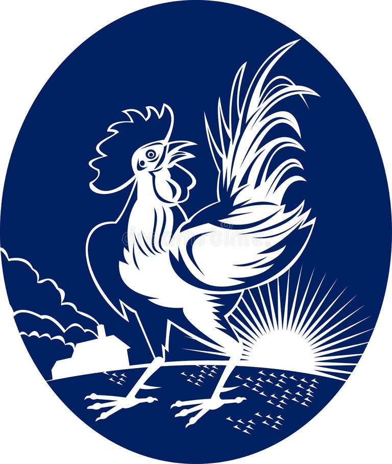 Rooster Farmhouse Stock Illustrations – 1,527 Rooster Farmhouse Stock ...