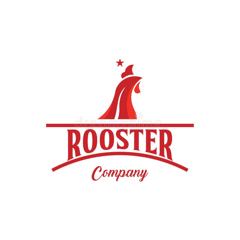 Rooster Company Logo Vector Template Design Illustration Stock Vector ...