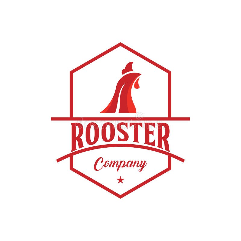 Rooster Company Logo Vector Template Design Illustration Stock Vector ...