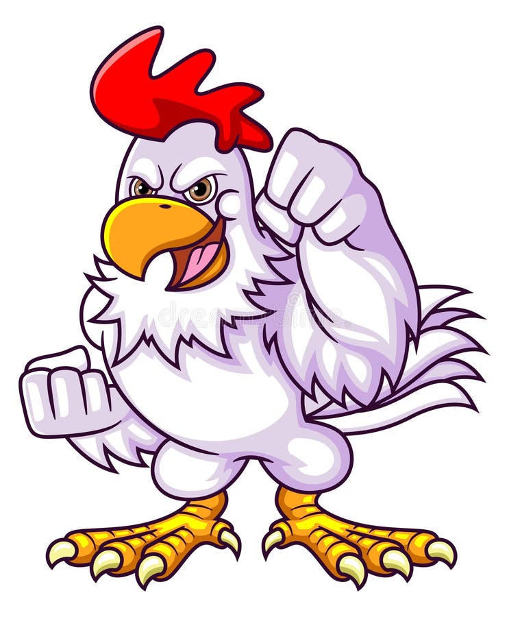 The rooster fighter boxing stock vector. Illustration of icon - 263143152