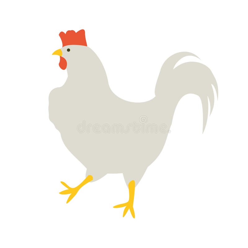 The Rooster goes stock vector. Illustration of vector - 84668312