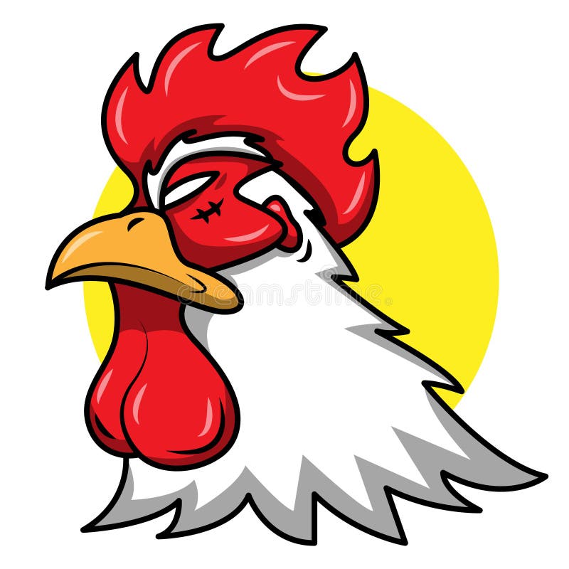 Rooster Head Angry Vector Logo Template Stock Vector - Illustration of ...