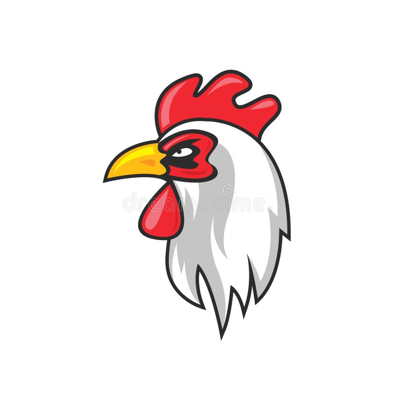 Rooster Head Clip Art Vector Element Illustration Template Design Stock ...