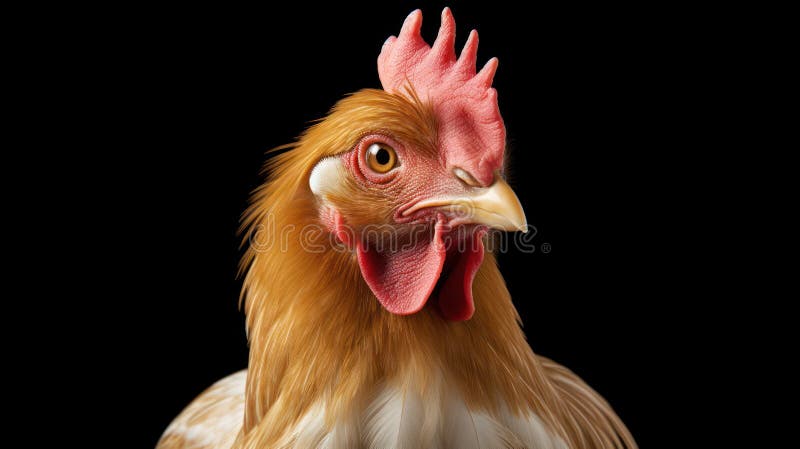 Rooster Front View stock vector. Illustration of domesticated - 68417958