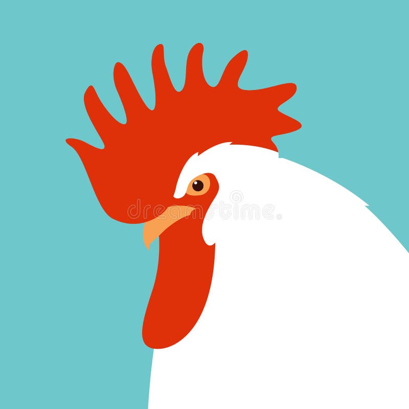 Side Profile Beautiful Rooster Stock Illustrations – 56 Side Profile ...