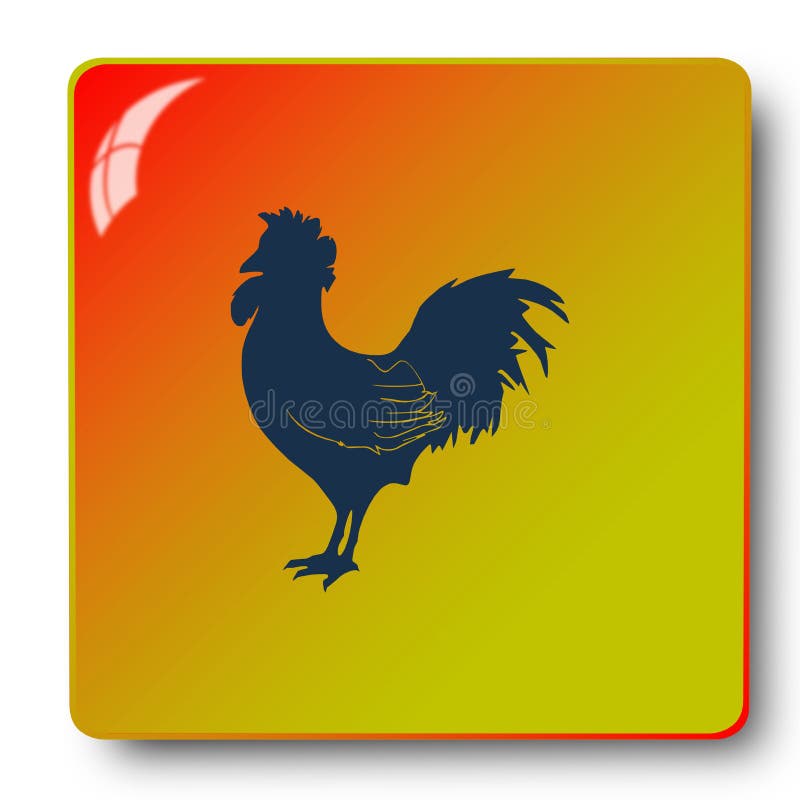 Rooster icon,illustration stock illustration. Illustration of website ...