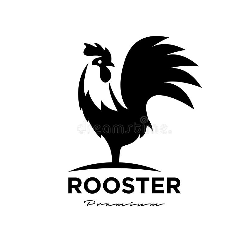 Rooster Icon Logo Design Template Vector Illustration Stock ...
