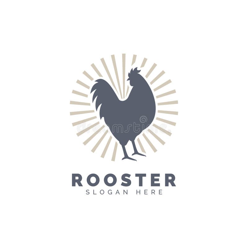 Rooster Icon Template Design Vector Icon Illustration. Stock Vector ...