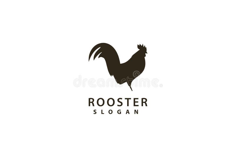 Rooster Icon Template Design Vector Icon Illustration. Stock Vector ...