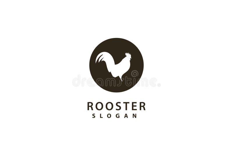 Rooster Icon Template Design Vector Icon Illustration. Stock Vector ...