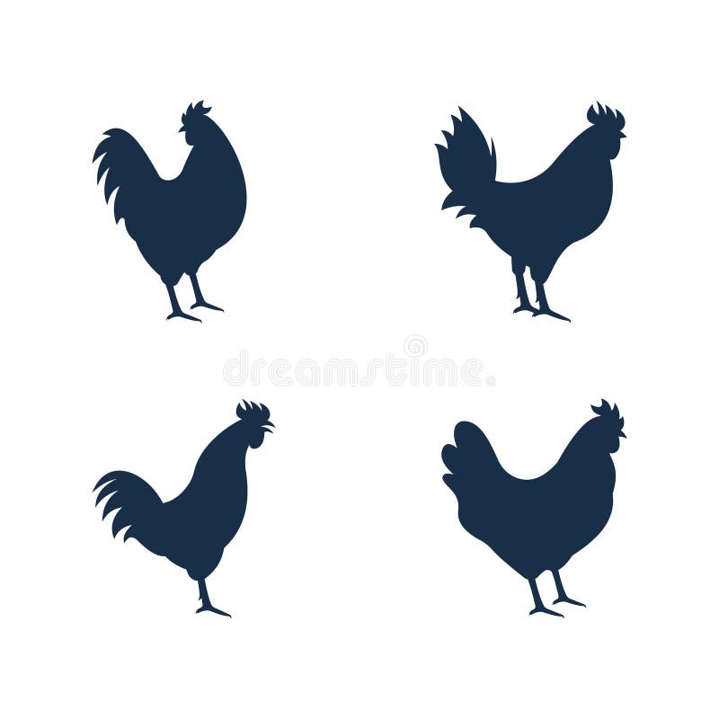 Rooster Icon Template Design Vector Illustration. Stock Vector ...