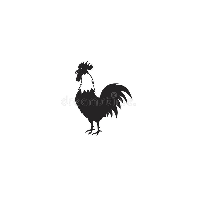 Rooster icon stock vector. Illustration of animal, food - 240696916